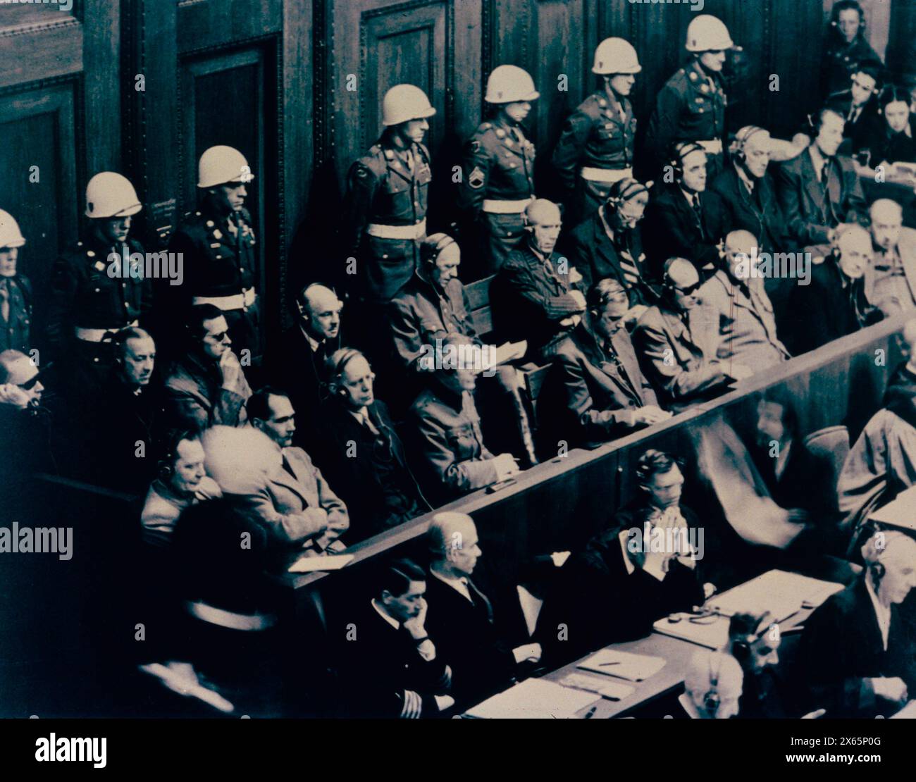Nazi leaders on trial at the International War Crimes Tribunal ...