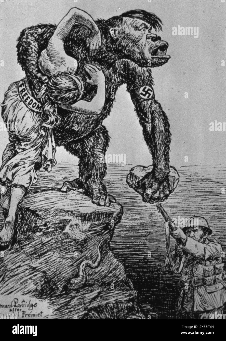 John Bull's War Aim, British WWII propaganda poster, UK 1940s Stock ...