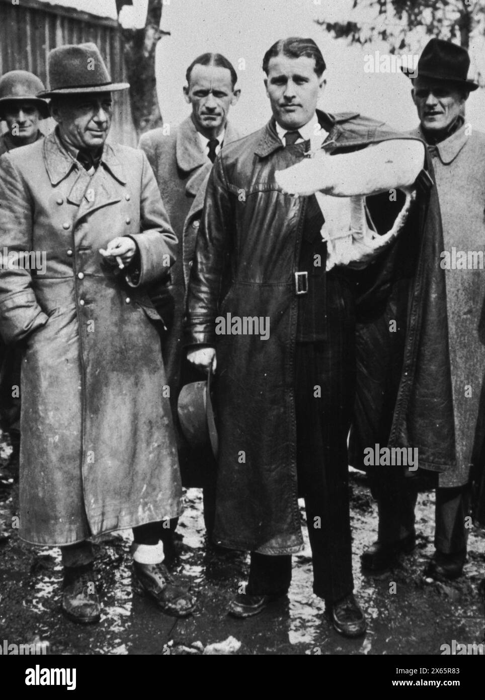 German Peenemunde scientists Walter Dornberger, Herbert Axter, Wernher ...
