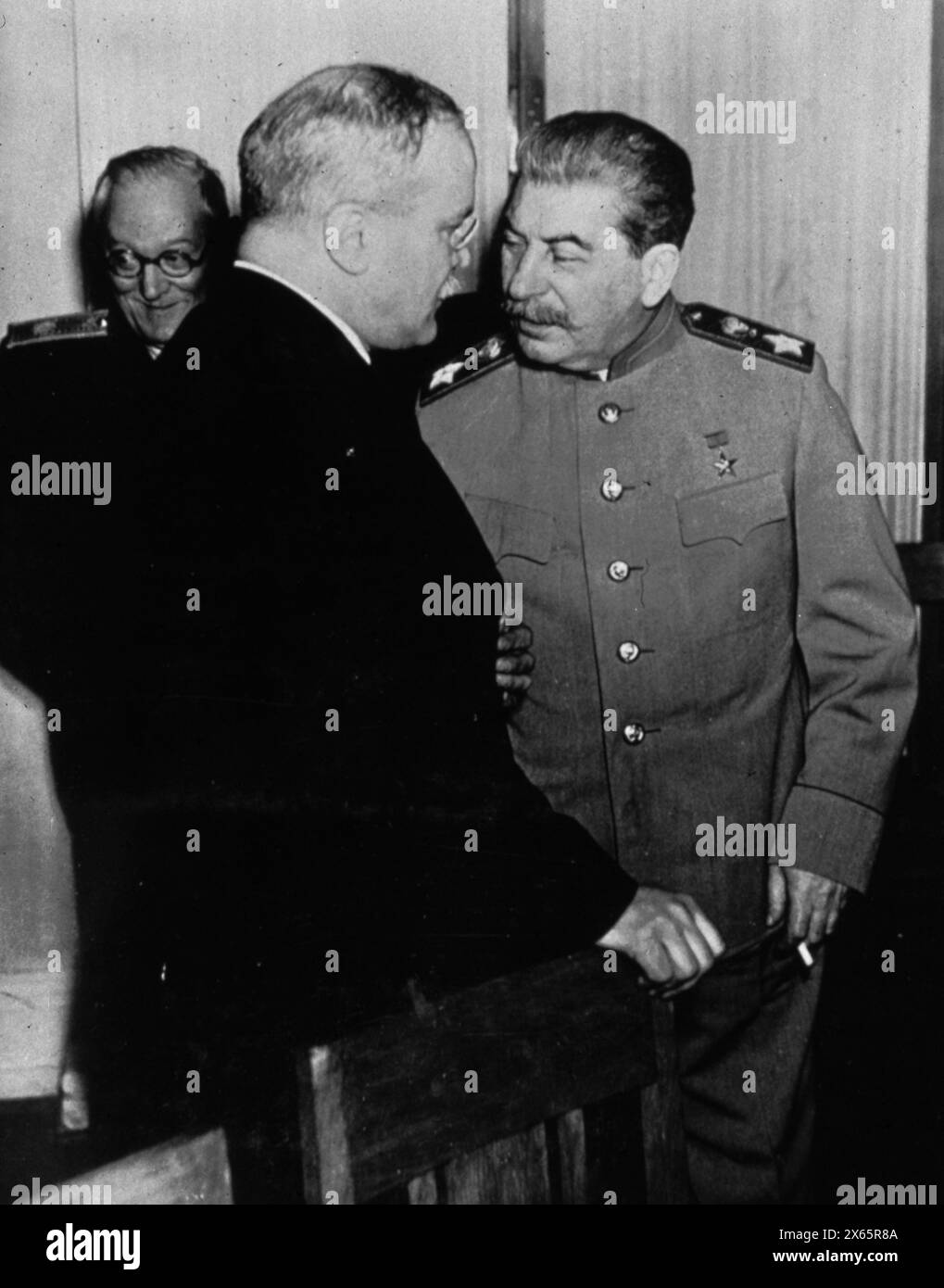 Russian dictator Stalin and Foreign Minister Molotov at the Yalta ...