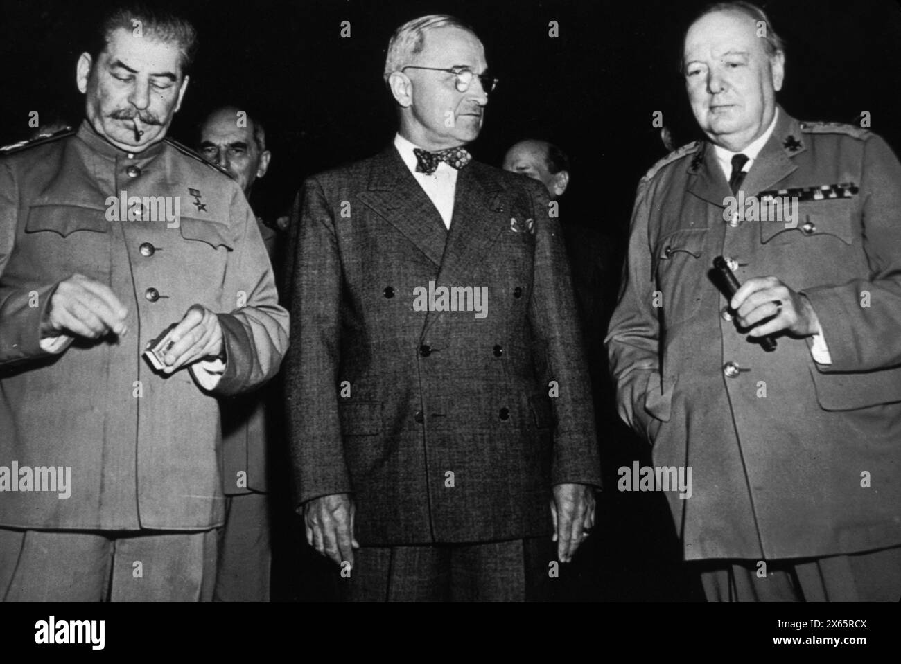 Russian dictator Stalin , American President Truman and British PM ...