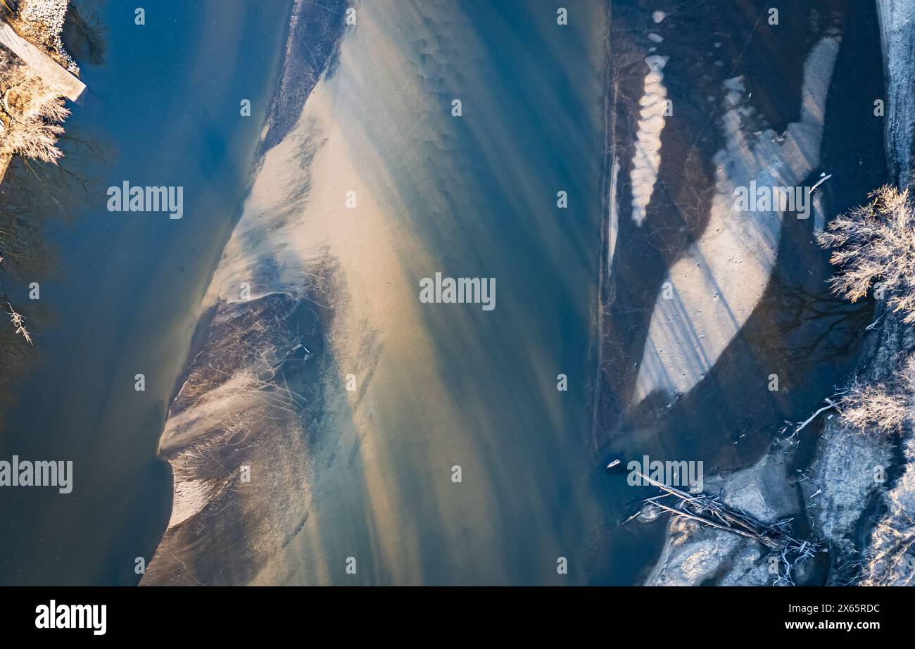 Aerial View of Cedar Bluff Wildlife Area, Solon, Iowa Stock Photo - Alamy