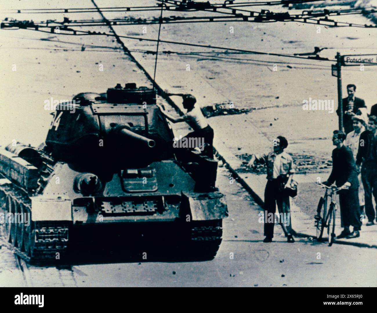 East Berlin uprising against the Soviet occupation policy, Germany 1953 ...