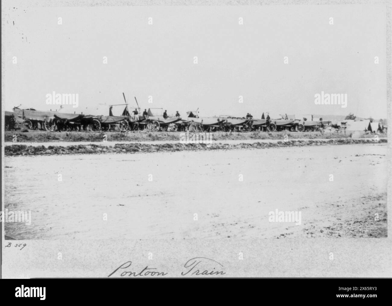 Pontoon train, Civil War Photographs 1861-1865 Stock Photo - Alamy