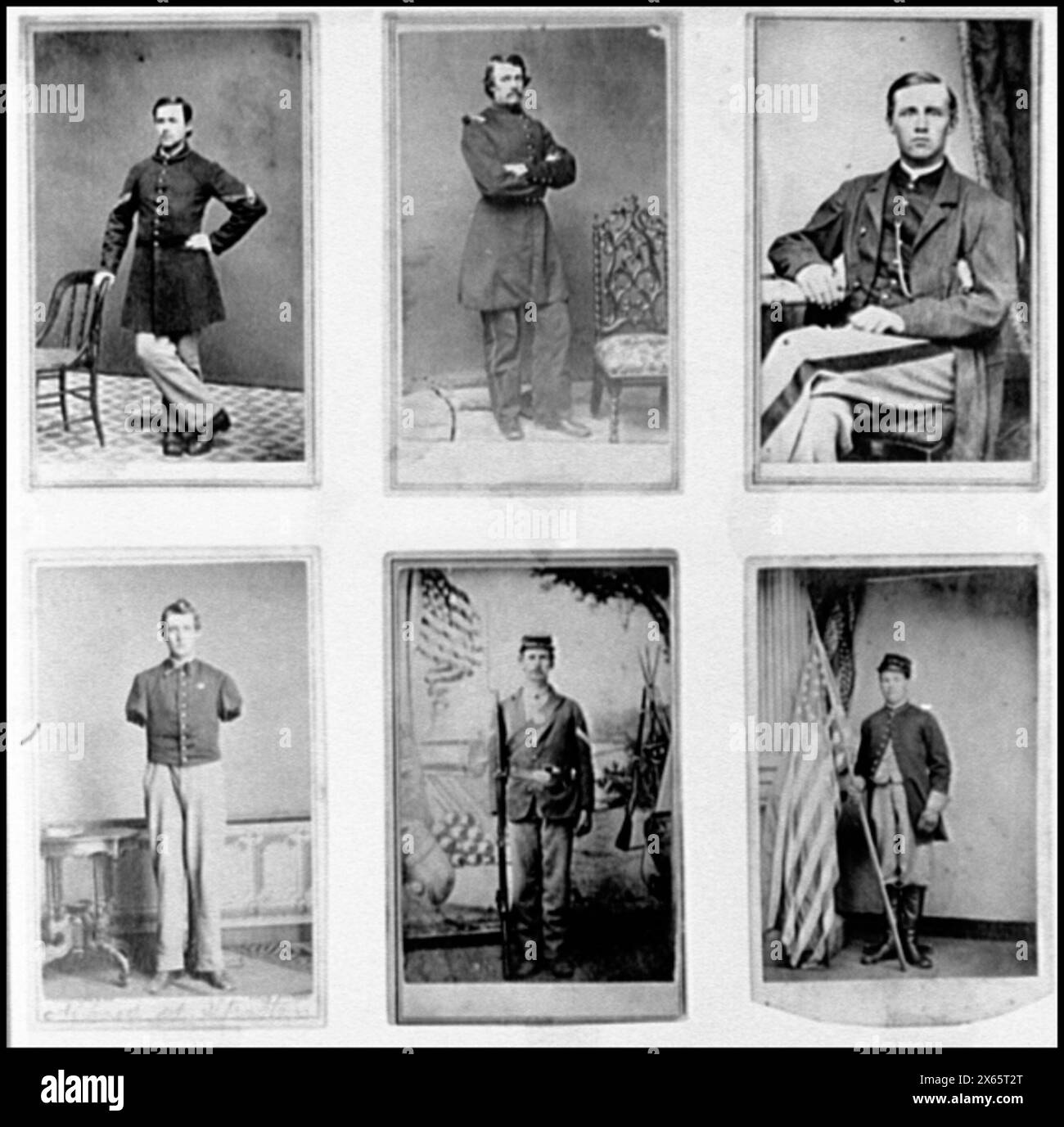 Portraits of a group of Federal soldiers, Civil War Photographs 1861 ...
