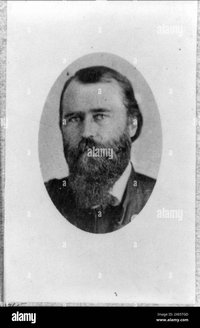 Eugene A. Carr, colonel 3d Ill. Cavalry, oval bust portrait, facing ...