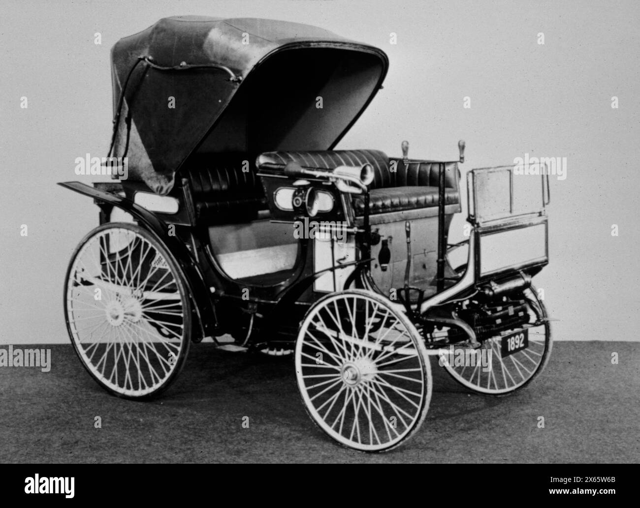 Peugeot four-cylinder automobile built in 1892 Stock Photo - Alamy