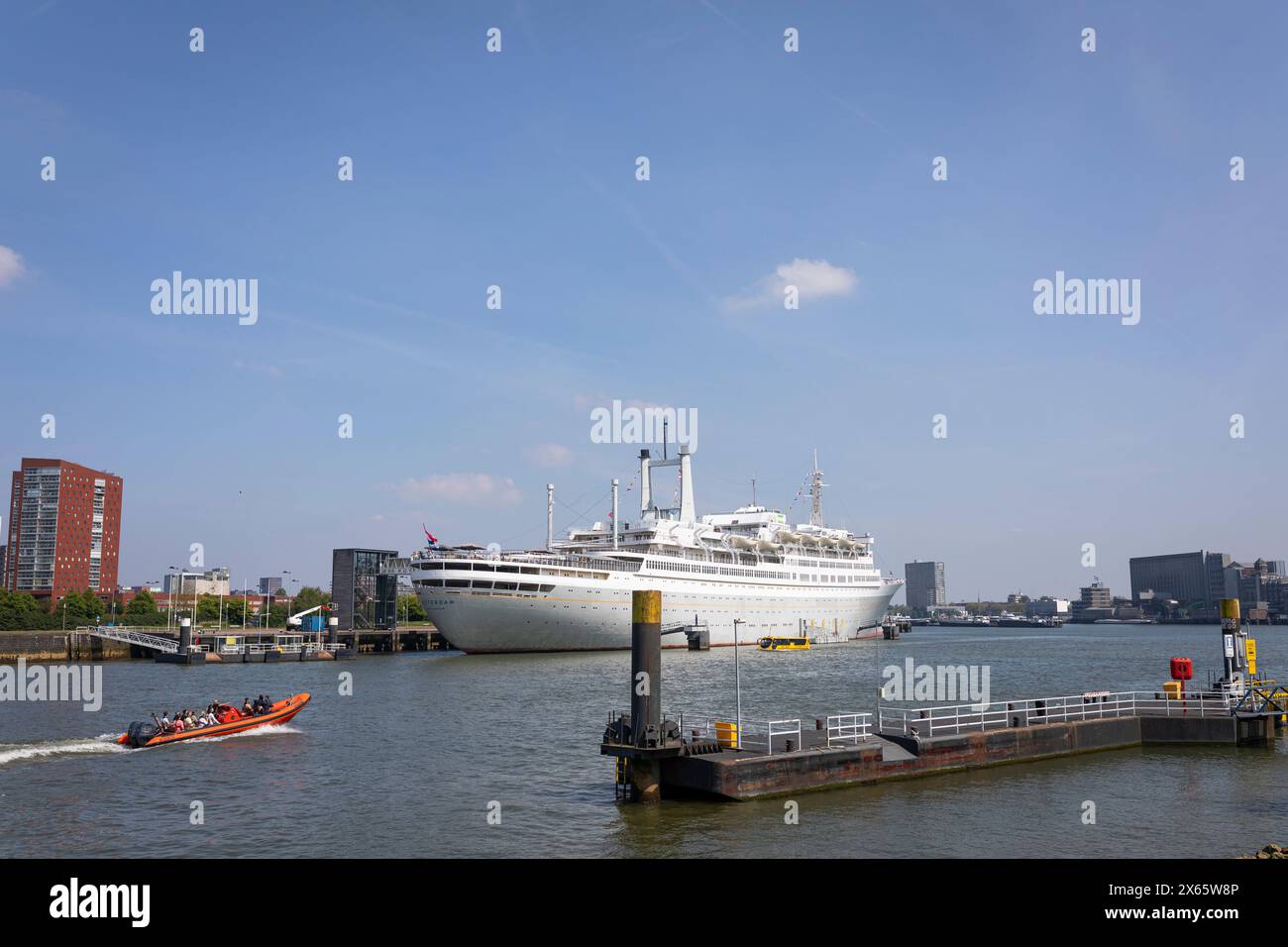 Rubber boat passing Rubber boat passing