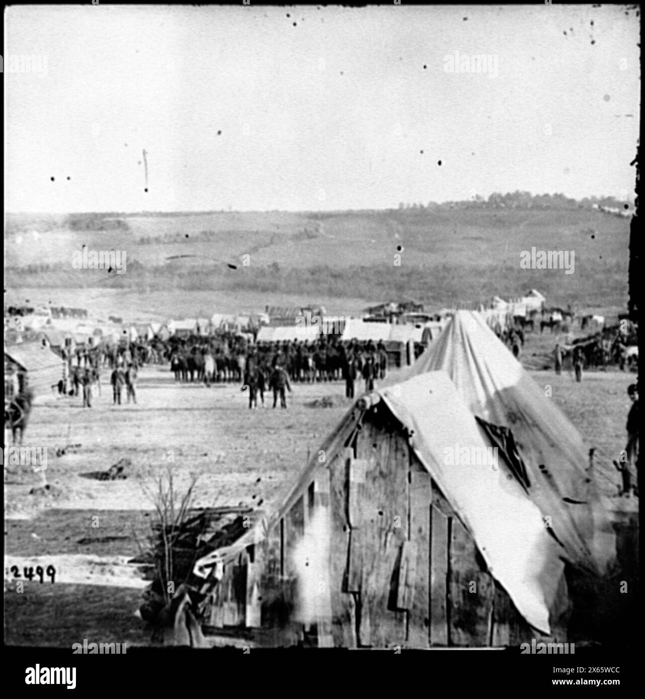 Fort Burnham, Va., vicinity. Camp of the 5th Pennsylvania Cavalry near ...