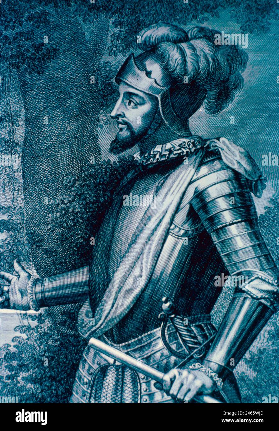 Portrait of Vasco Nunez de Balboa, Spanish Governor of Panama ...