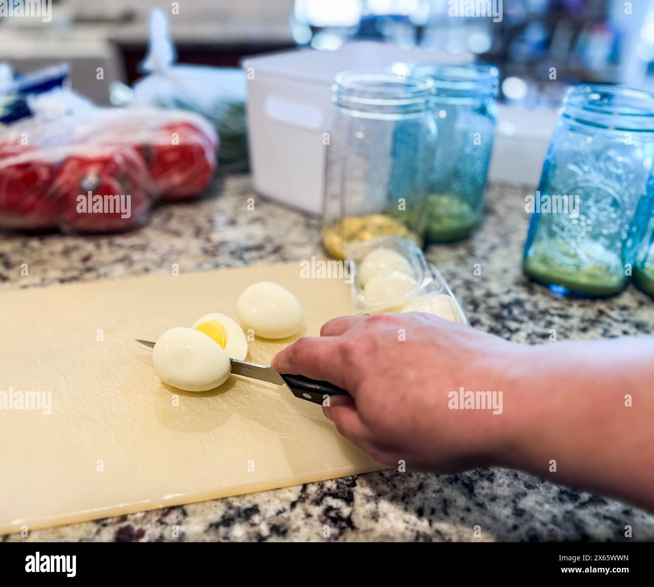 Preserved egg boiled vegetables hi-res stock photography and images - Alamy