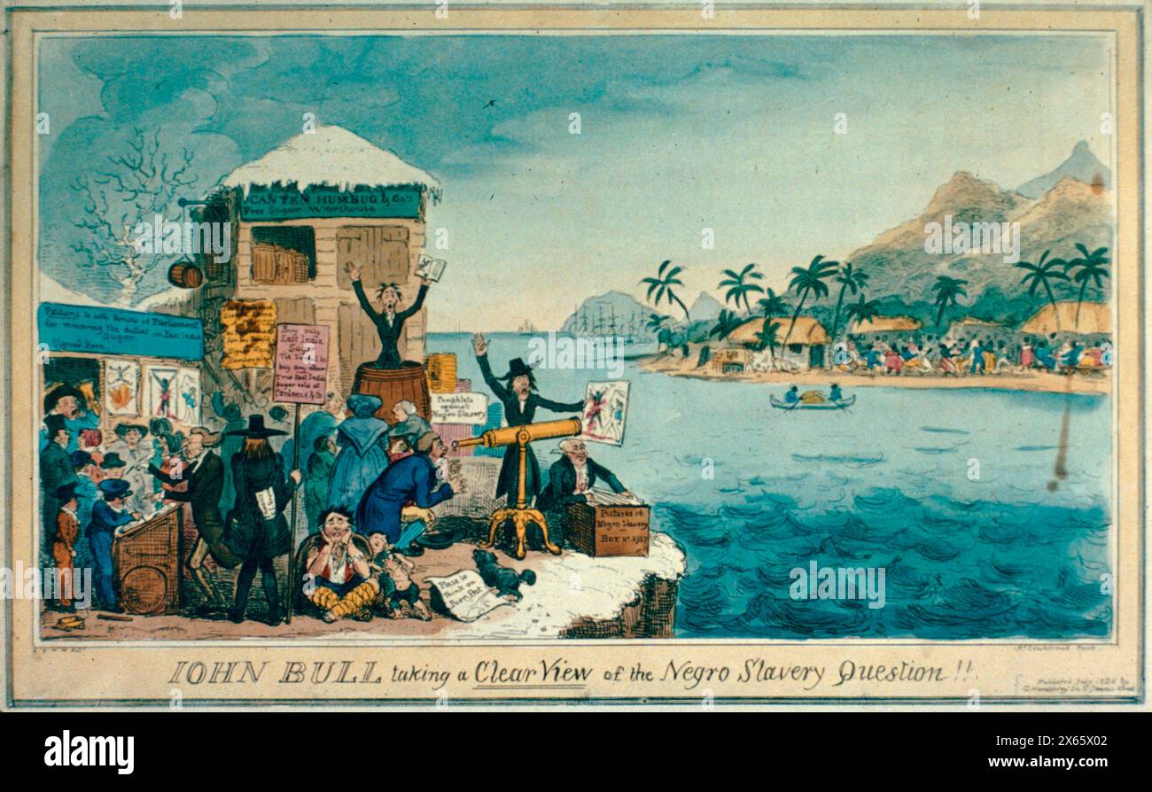 John Bull taking a clear view of the Negro slavery question, British ...