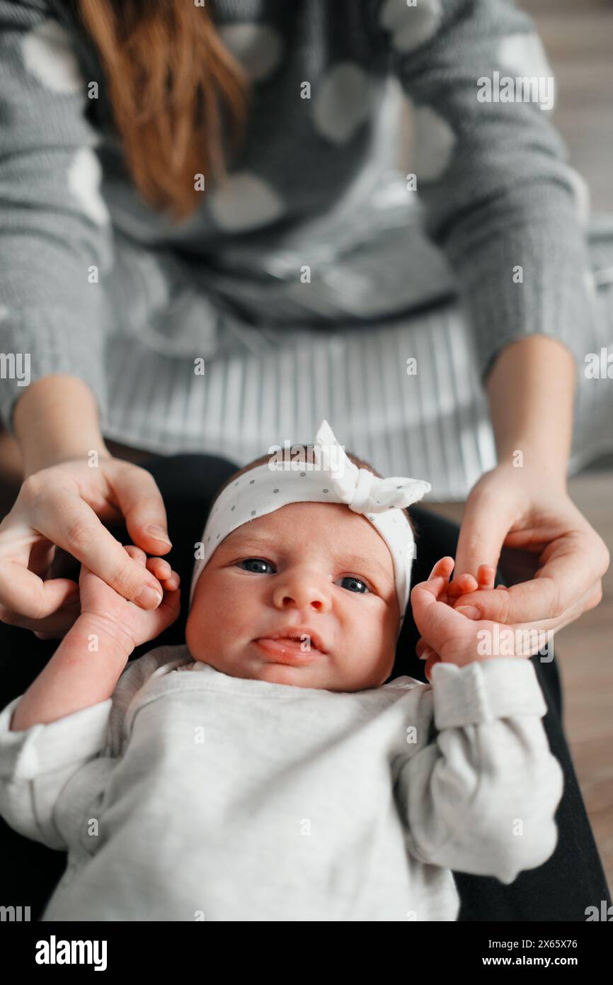 Large portrait of a newborn baby Stock Photo - Alamy