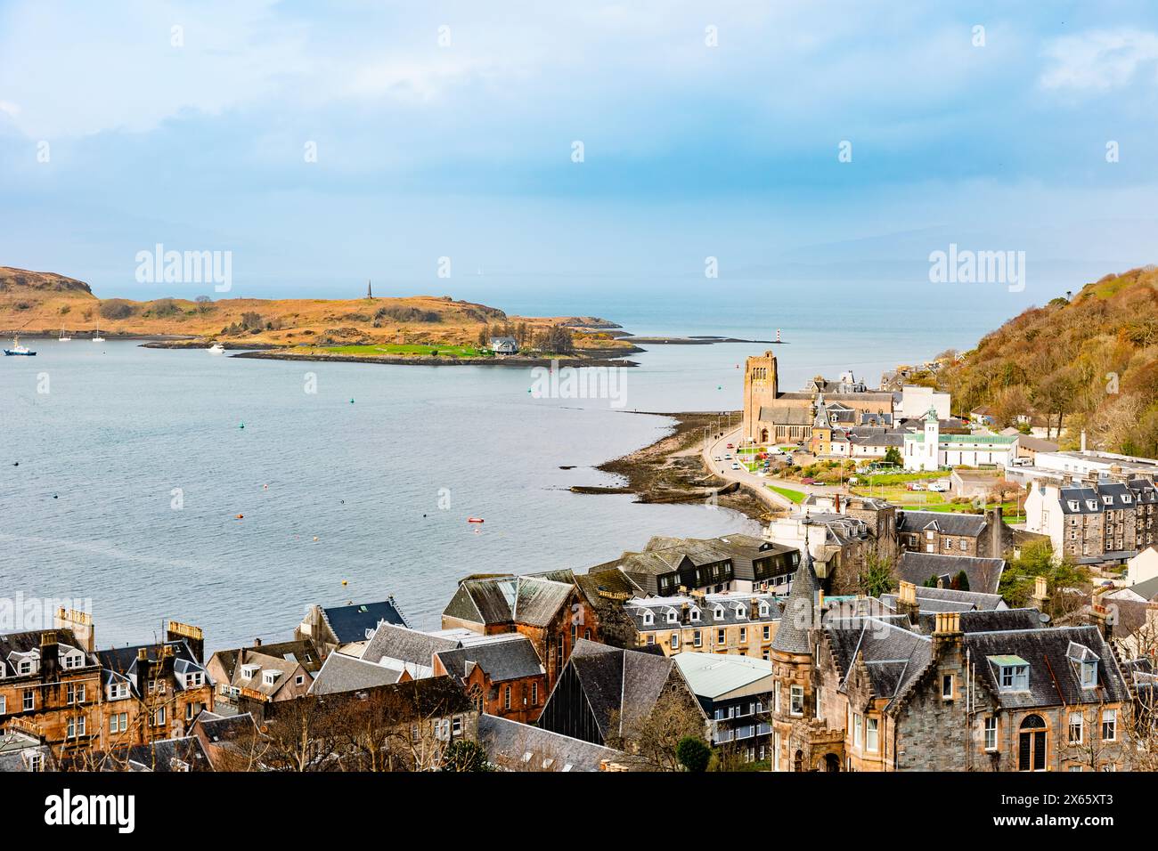 View of Oban Bay from Hilltop Stock Photo - Alamy