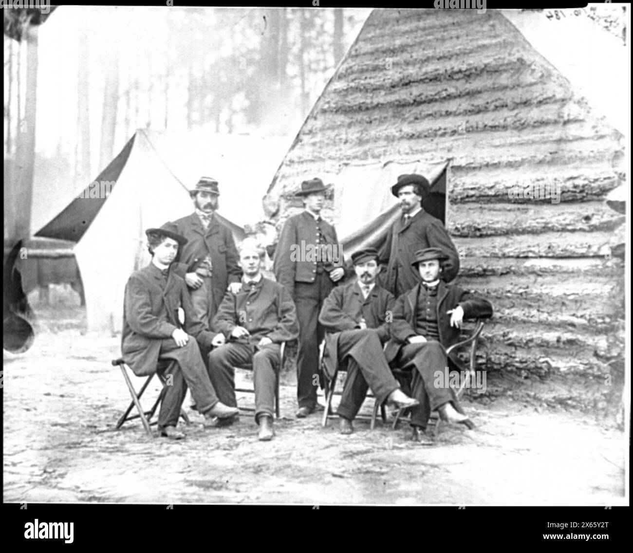 Brandy Station, Va. Clerks at Army of the Potomac headquarters, Civil ...