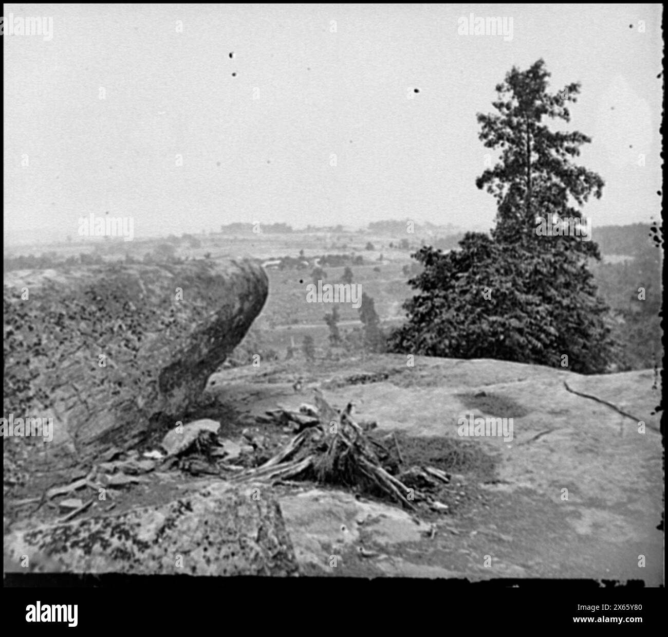 Gettysburg, Pa. The center of the Federal position viewed from Little ...