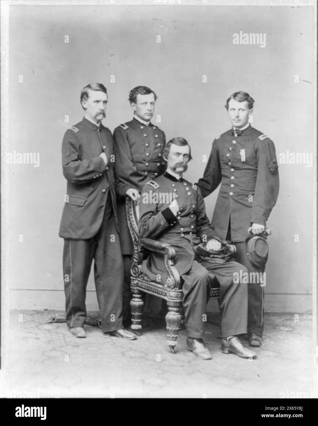 Charles Griffin, 1825-1867. Maj. Gen. Griffin and staff, Civil War ...