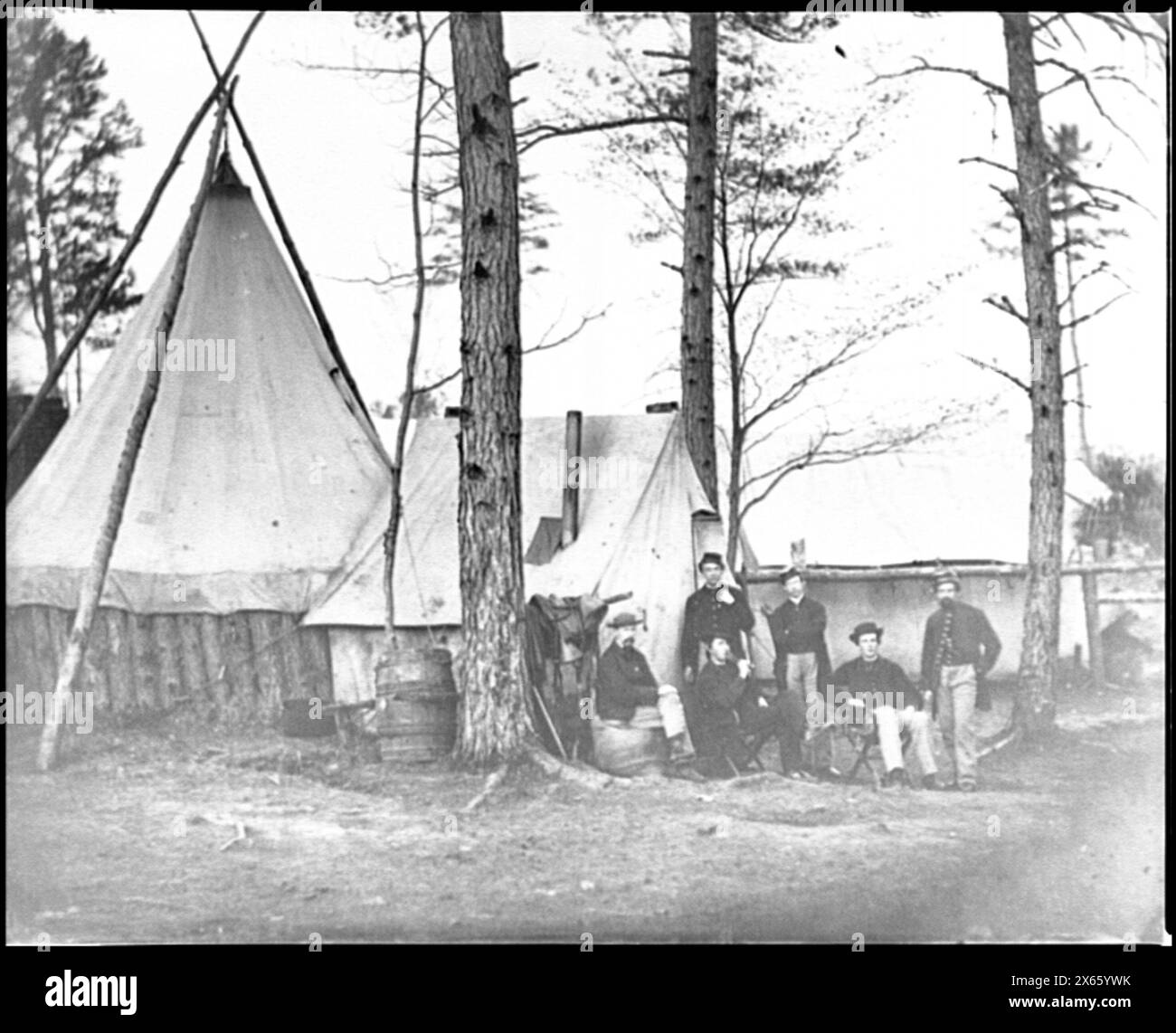 Brandy Station, Va. Provost marshal clerks at Army of the Potomac ...