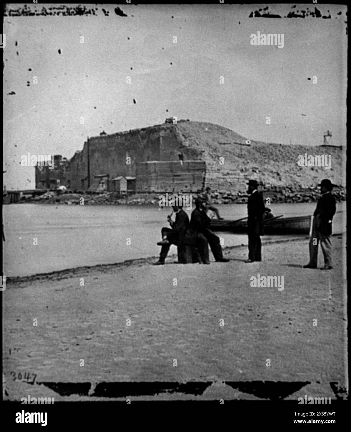 Charleston, S.C. Fort Sumter, from the sand-bar, Civil War Photographs ...