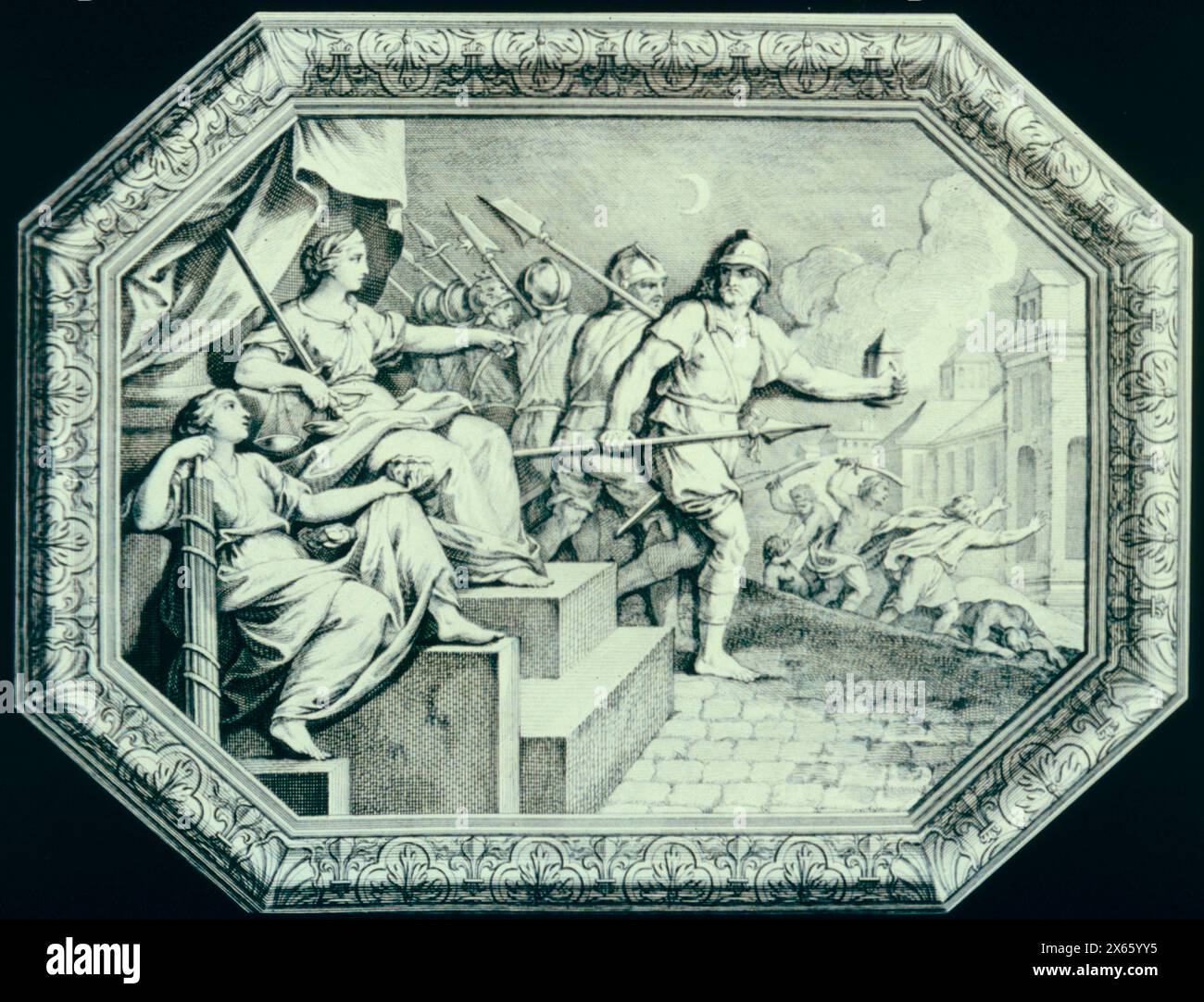 Repression of crime in Paris in 1665, France, illustration by Charles ...