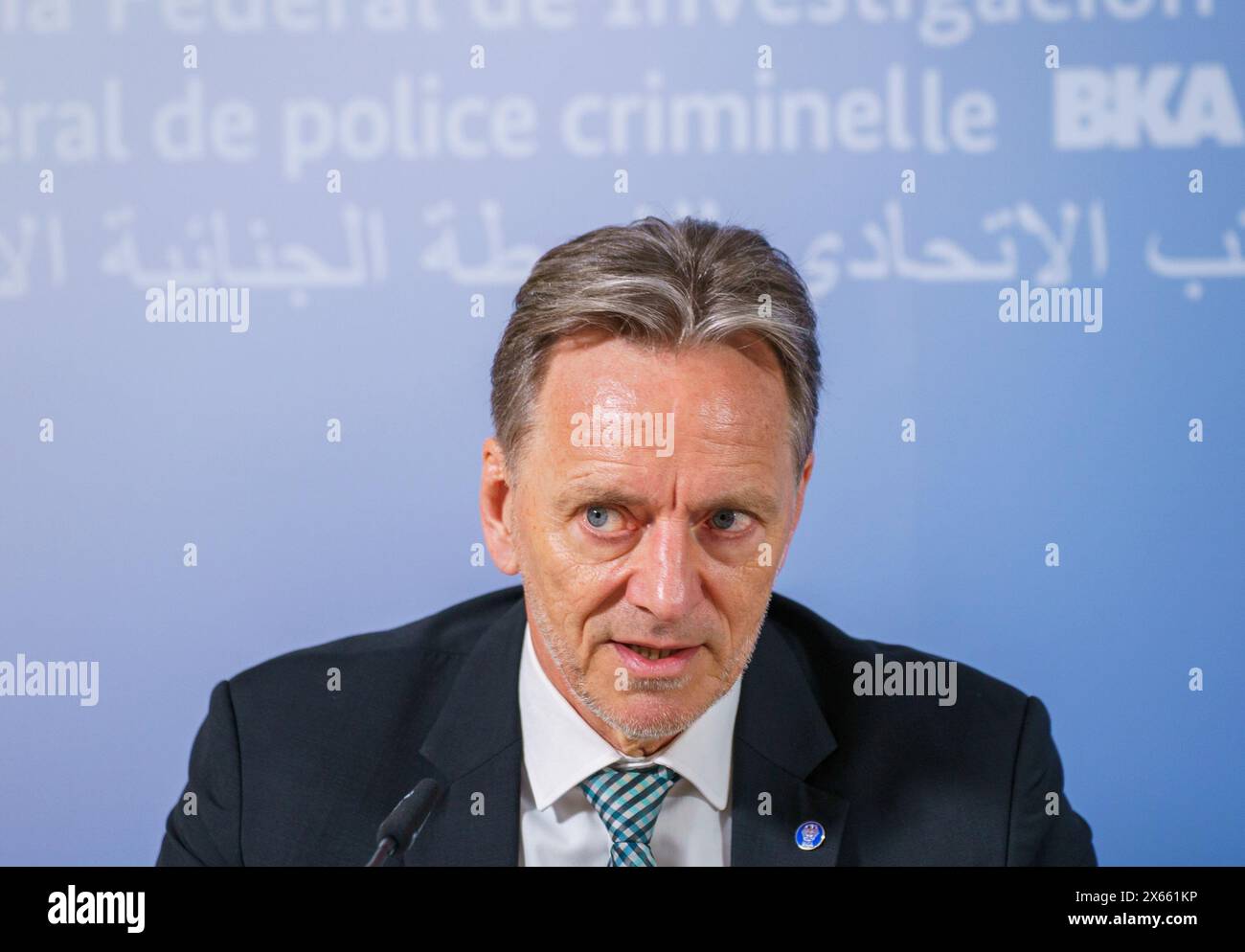 13 May 2024, Hesse, Wiesbaden: Holger Münch, President of the Federal ...