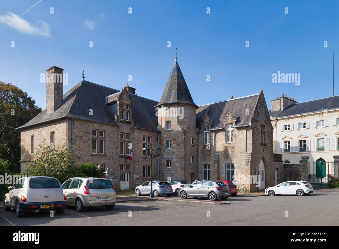 Avranches, France - October 13 2021: The old episcopal palace dating ...