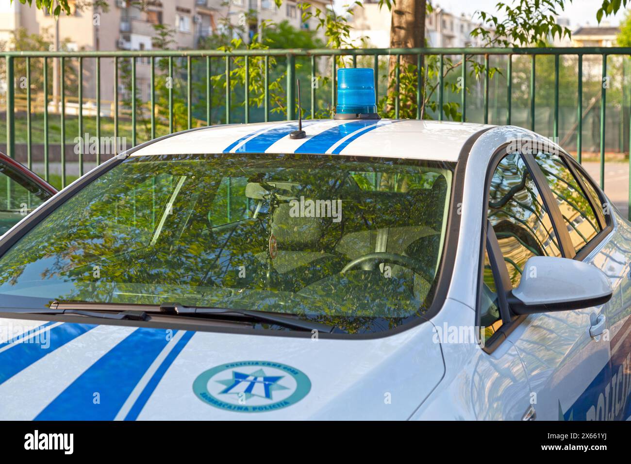 Montenegrin traffic police car hi-res stock photography and images - Alamy