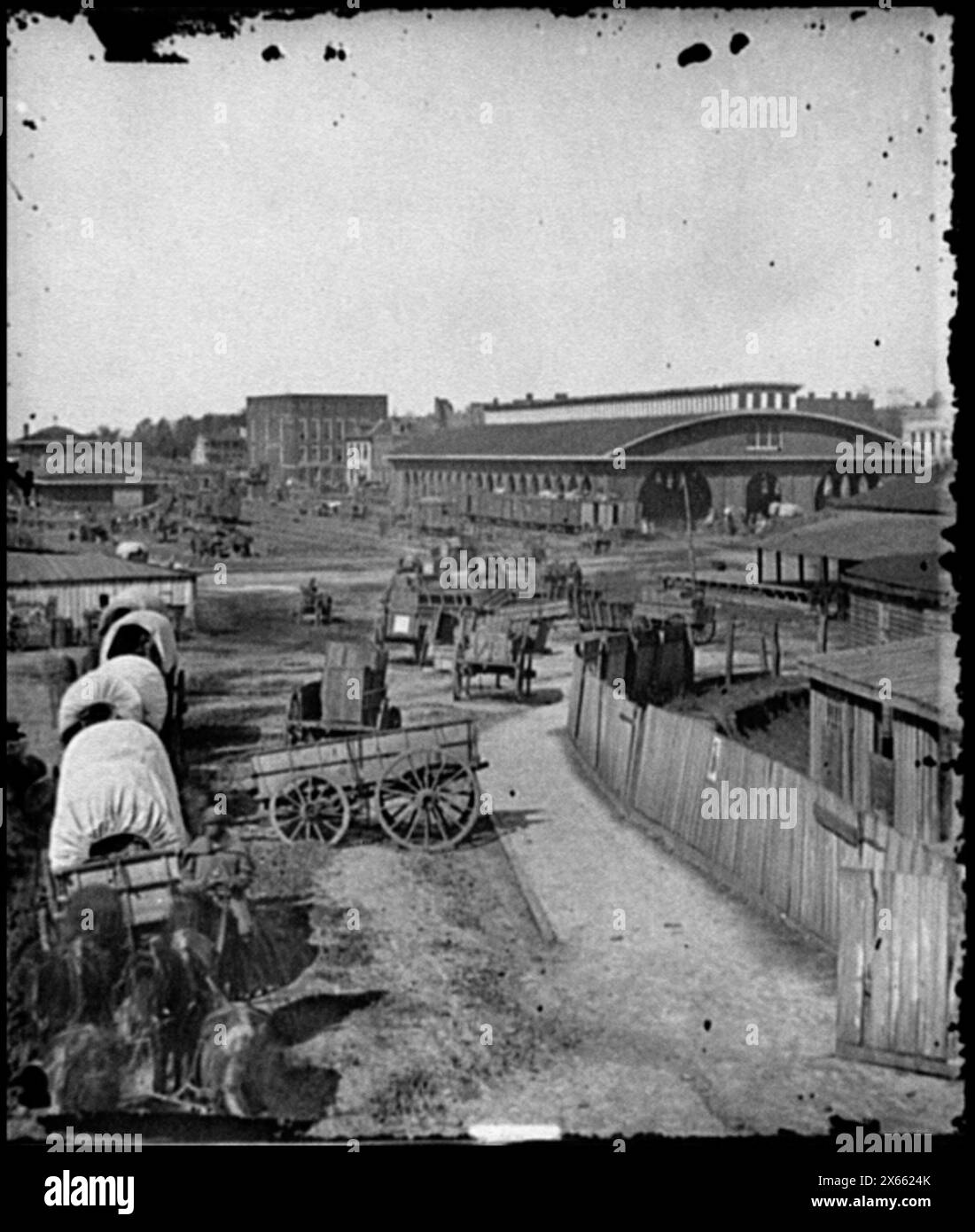 Atlanta, Ga. Railroad depot; a nearer view, Civil War Photographs 1861 ...