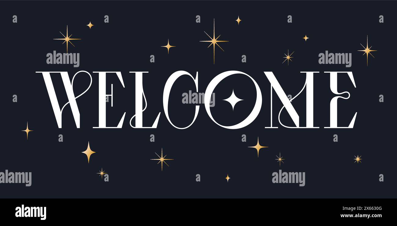 Welcome. Lettering Welcome, banner, poster Stock Vector Image & Art - Alamy