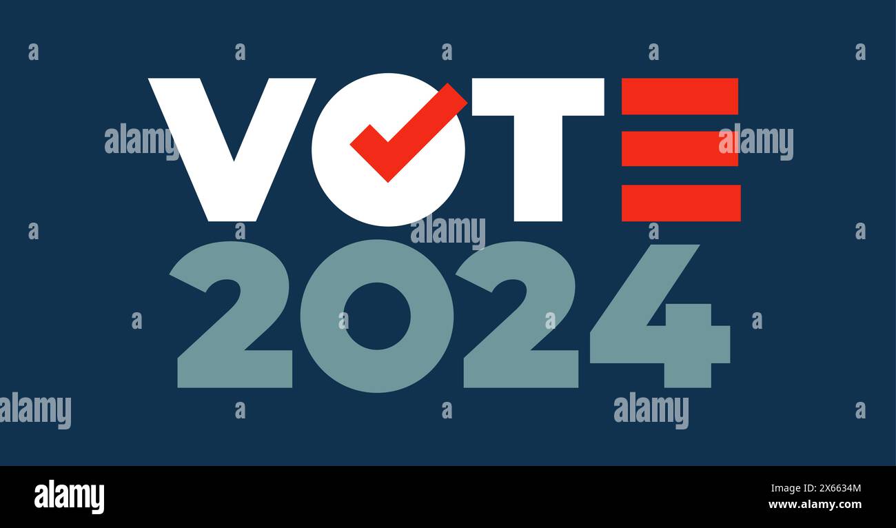 Vote 2024. US American presidential election 2024 Stock Vector Image ...