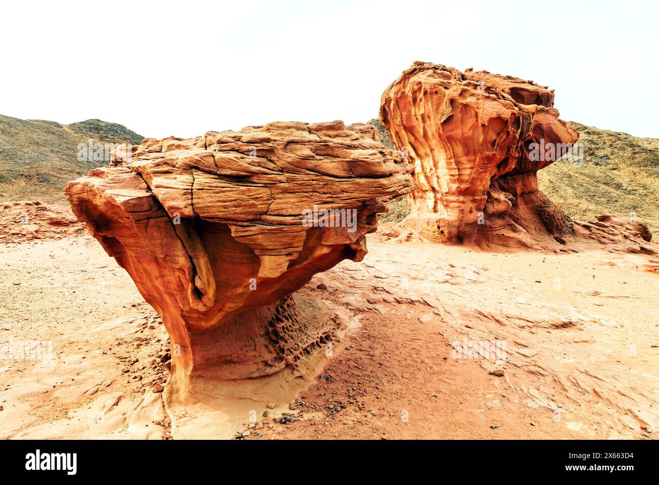 Rock formation in Timna Valley, Israel Landscape Stock Photo - Alamy