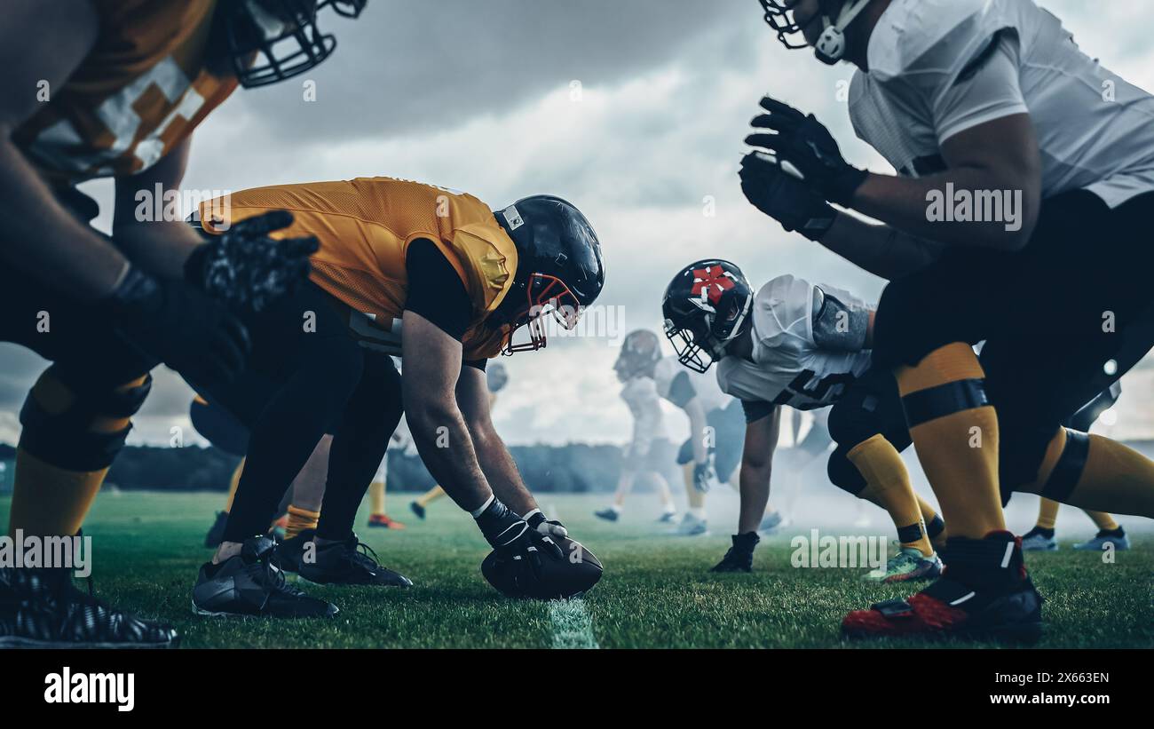 American Football Championship. Teams Ready: Professional Players ...