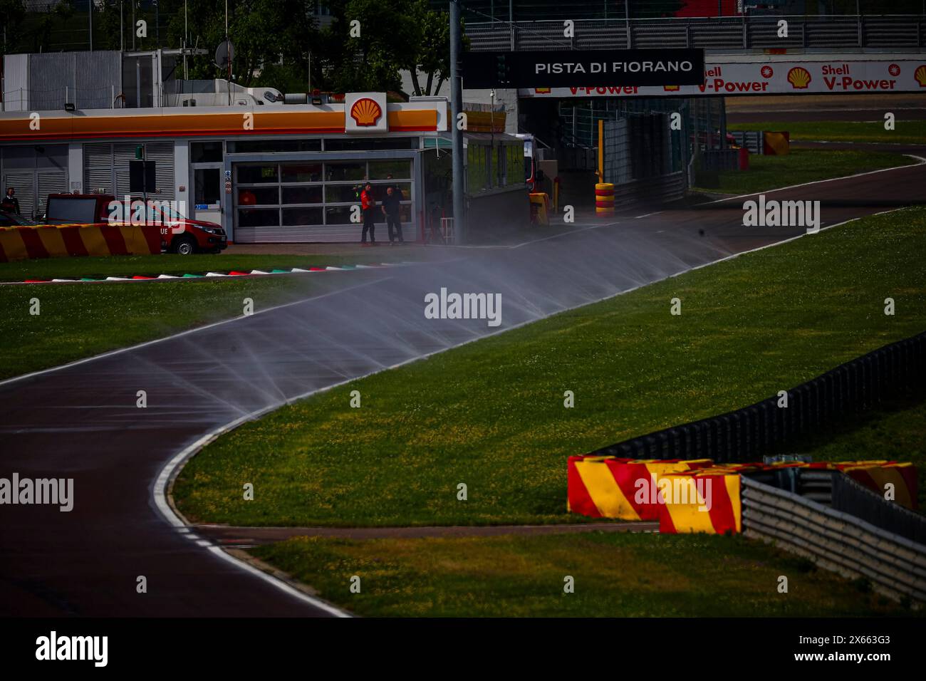 Fiorano Ferrari test track, Scuderia Ferrari during the test wet at ...