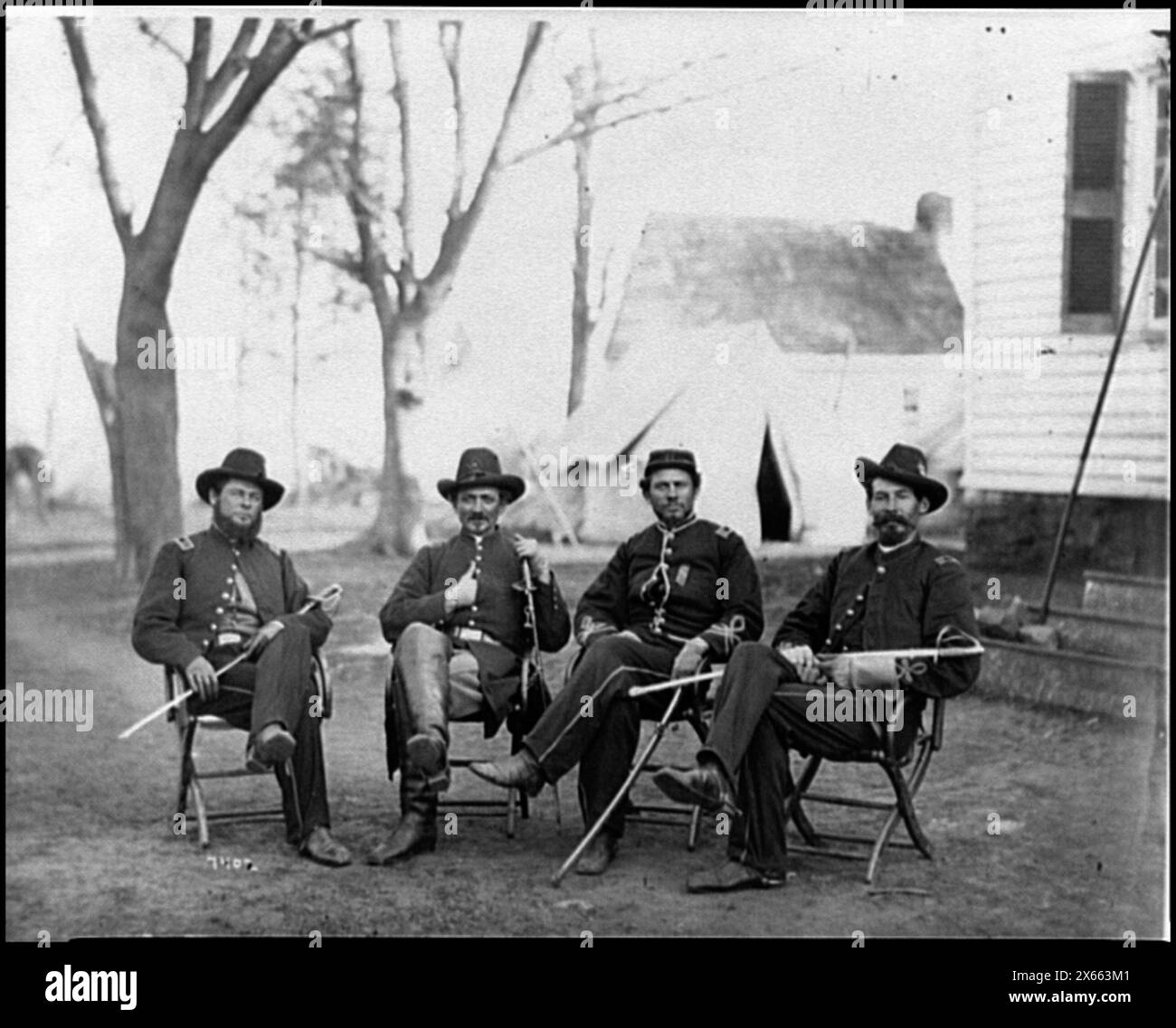 Brandy Station, Va. Four provost marshals of the 3d Army Corps, Civil ...