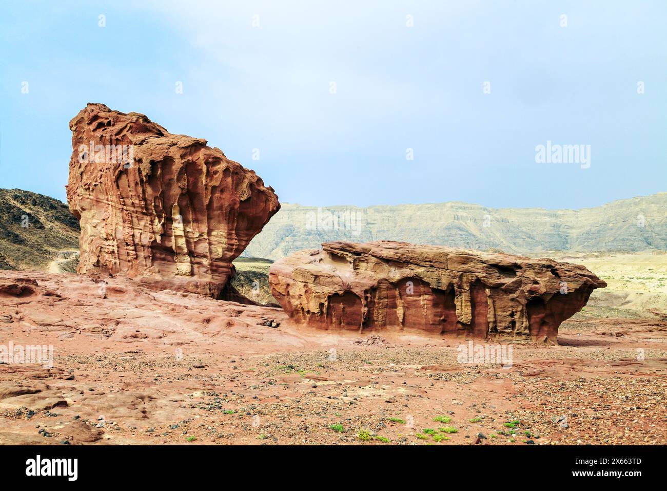 Rock formation in Timna Valley, Israel Landscape Stock Photo - Alamy