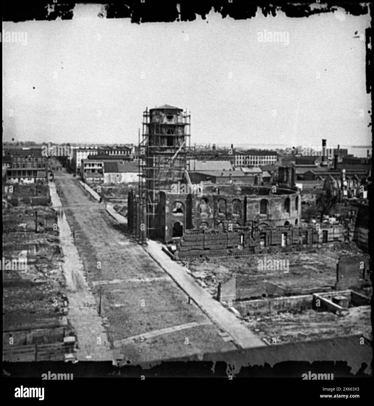 Charleston, S.C. View from roof of the Mills House, looking up Meeting ...