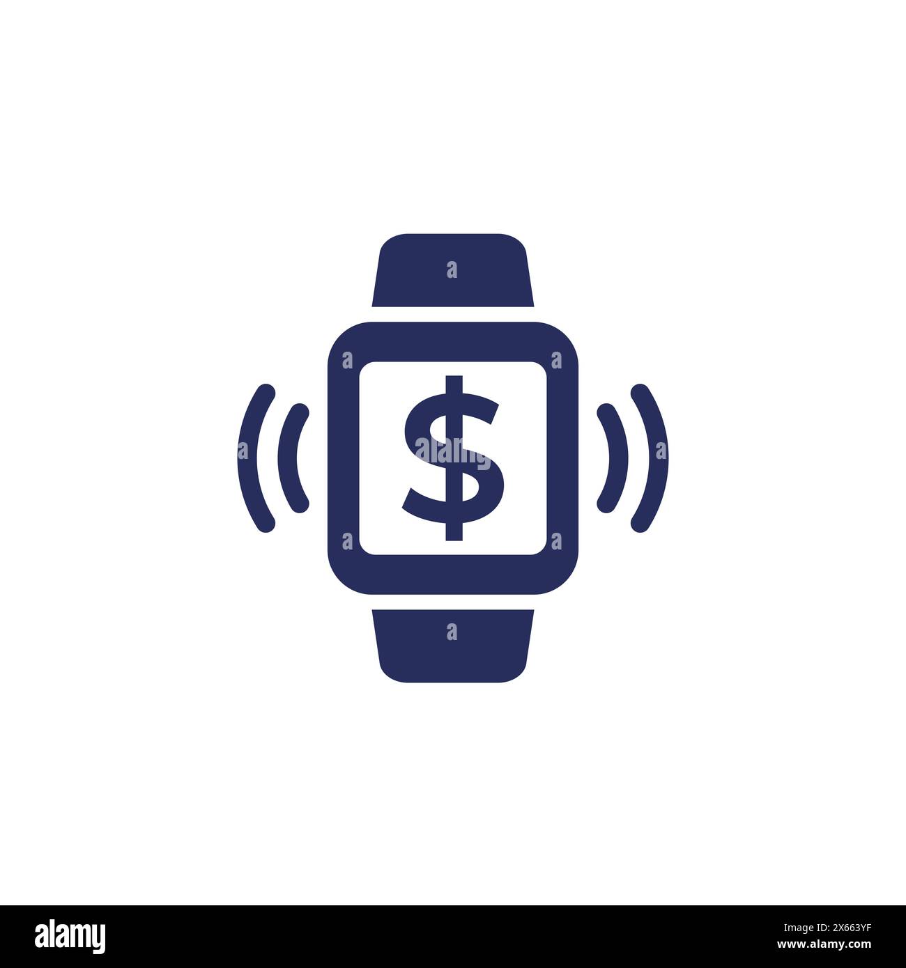 payment with smart watch icon Stock Vector Image & Art - Alamy