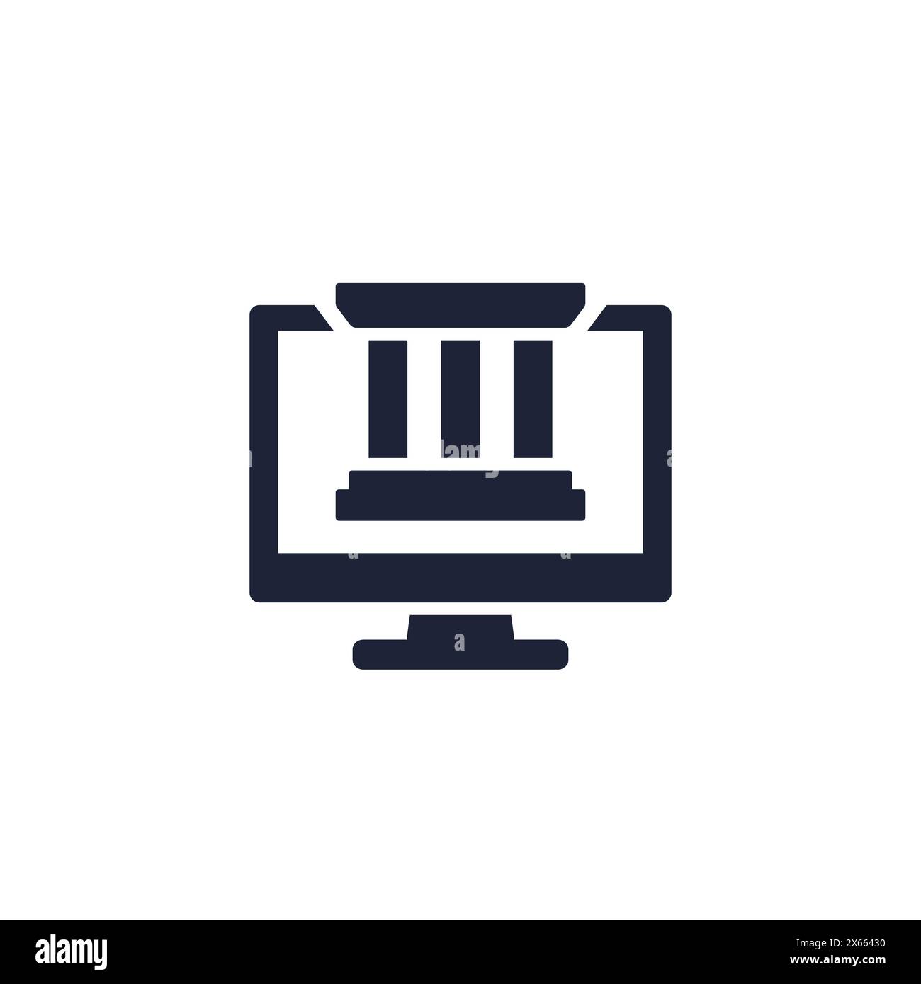 Electronic government icon, vector pictogram Stock Vector Image & Art ...