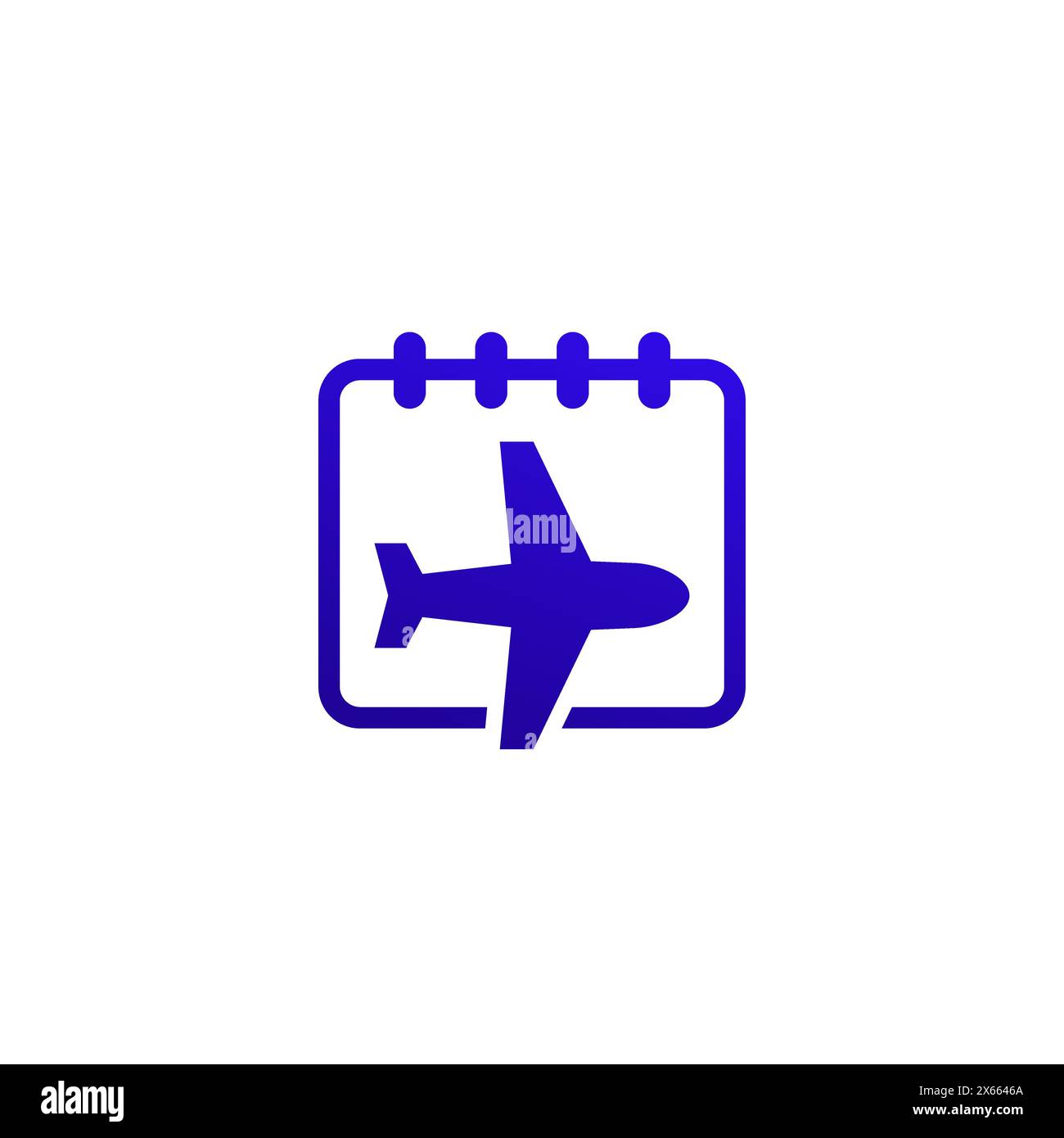 Flight calendar or schedule icon, vector pictogram Stock Vector Image ...