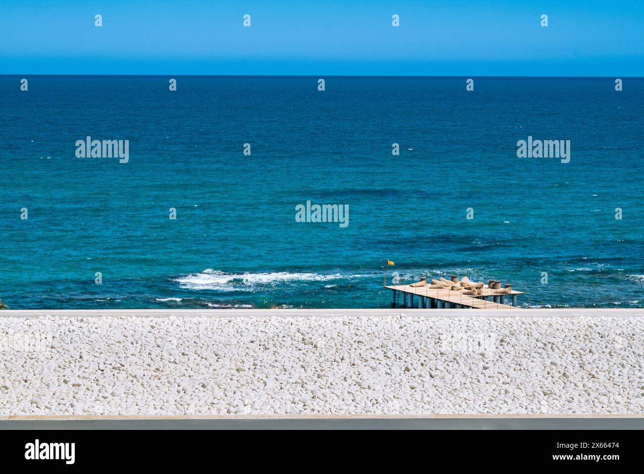 View at the seaside, Crete, Greece Stock Photo - Alamy