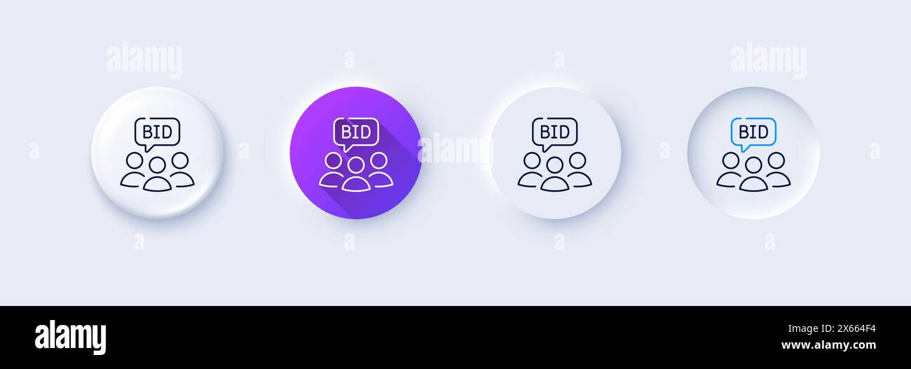 Auction bid raise hi-res stock photography and images - Alamy