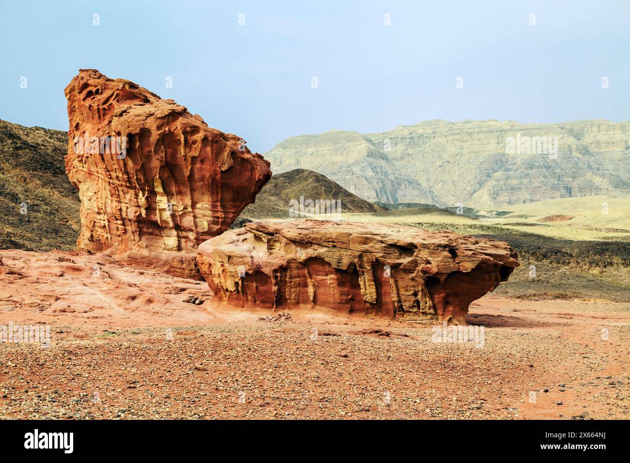Rock formation in Timna Valley, Israel Landscape Stock Photo - Alamy