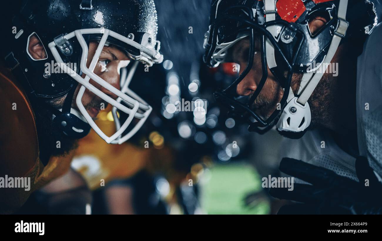 Two football players face to face hi-res stock photography and images ...