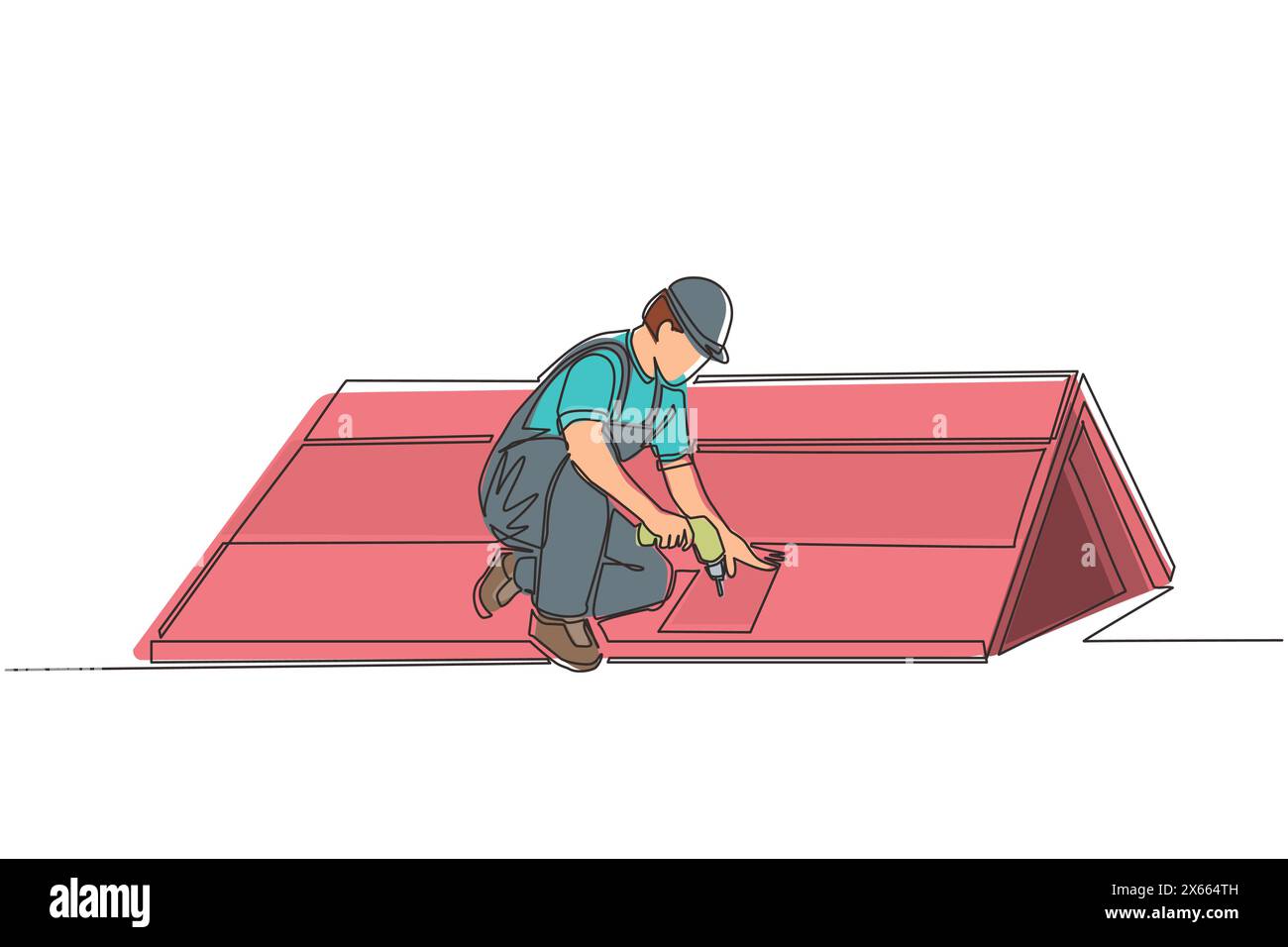 Line drawing house top Stock Vector Images - Alamy