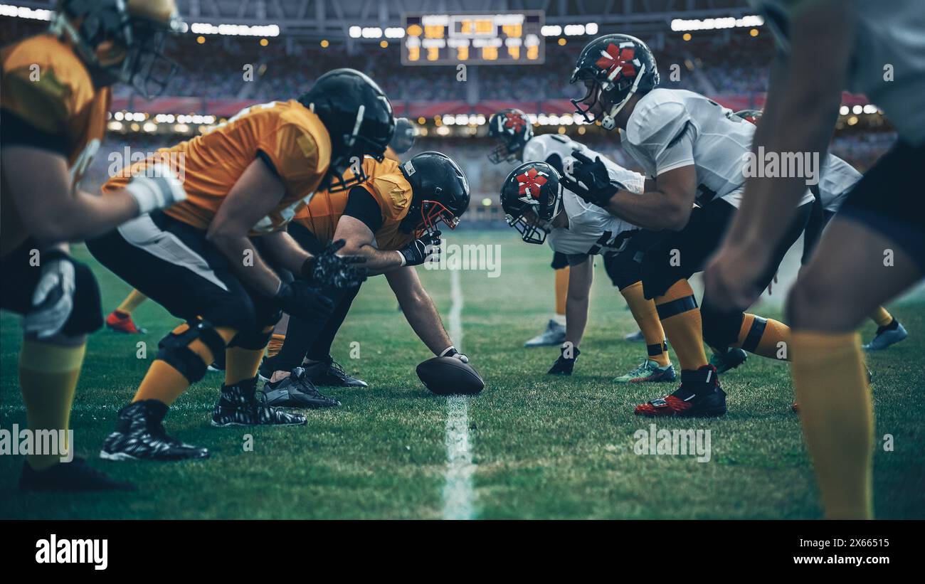 American Football Championship. Teams Ready: Professional Players ...