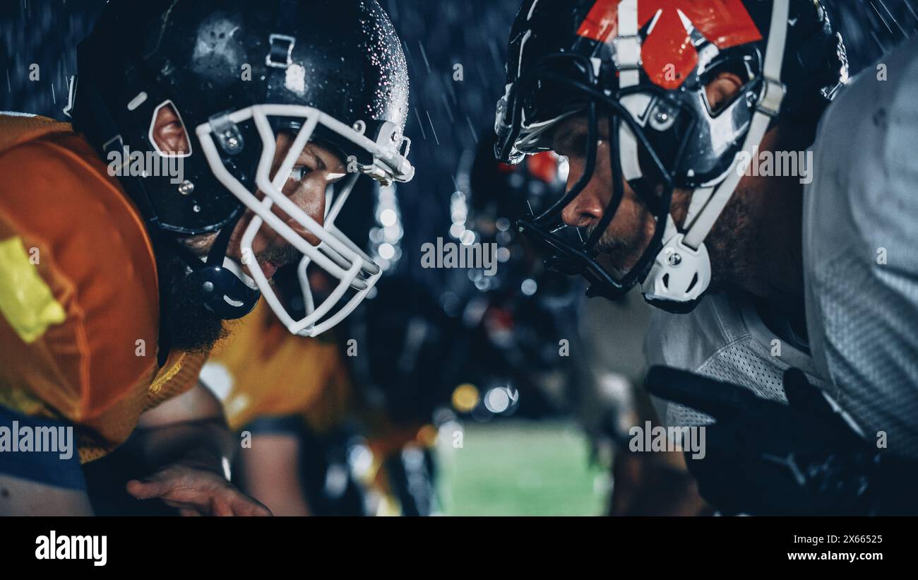 Two football players face to face hi-res stock photography and images ...