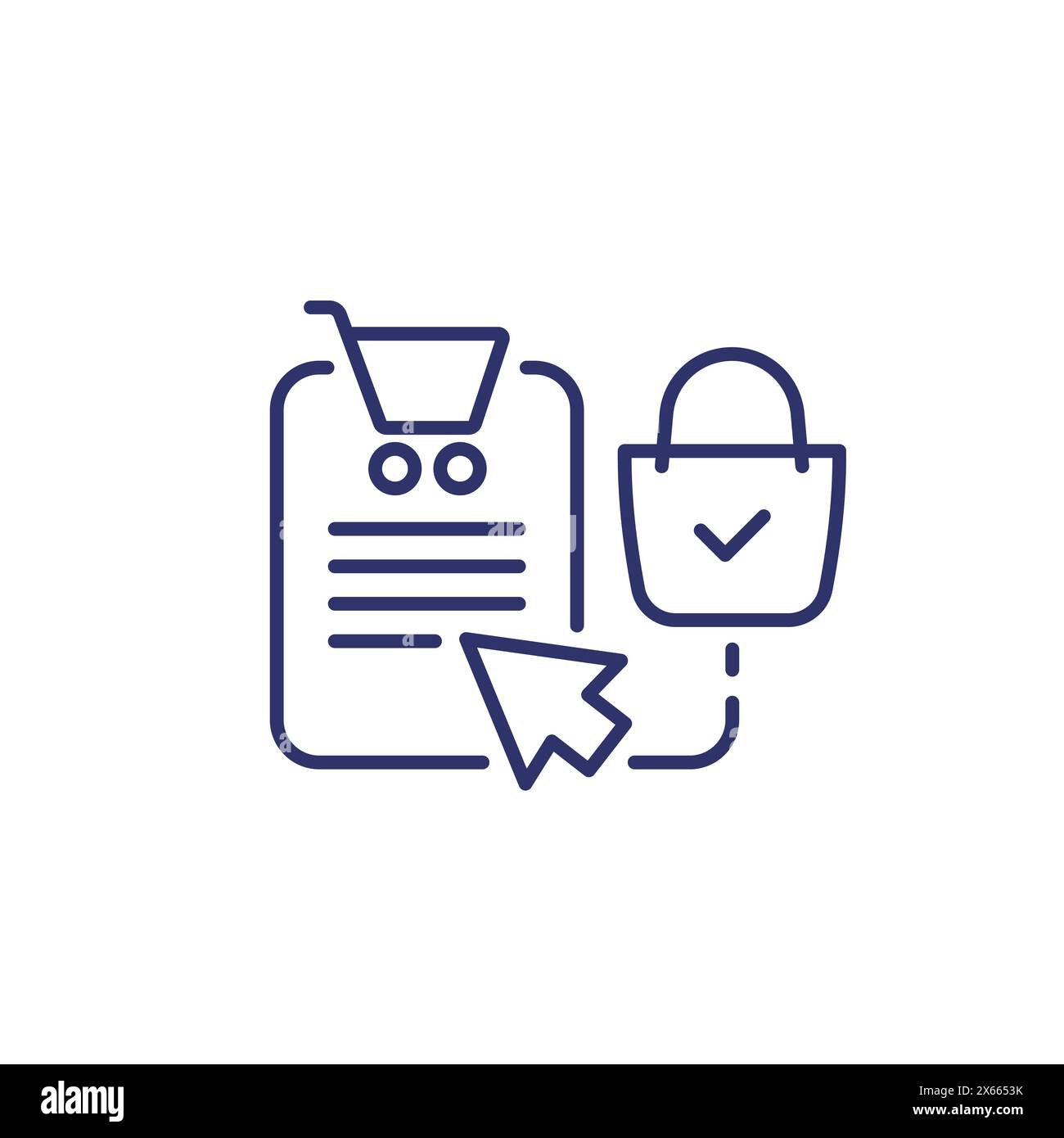 Online order pick up Stock Vector Images - Alamy