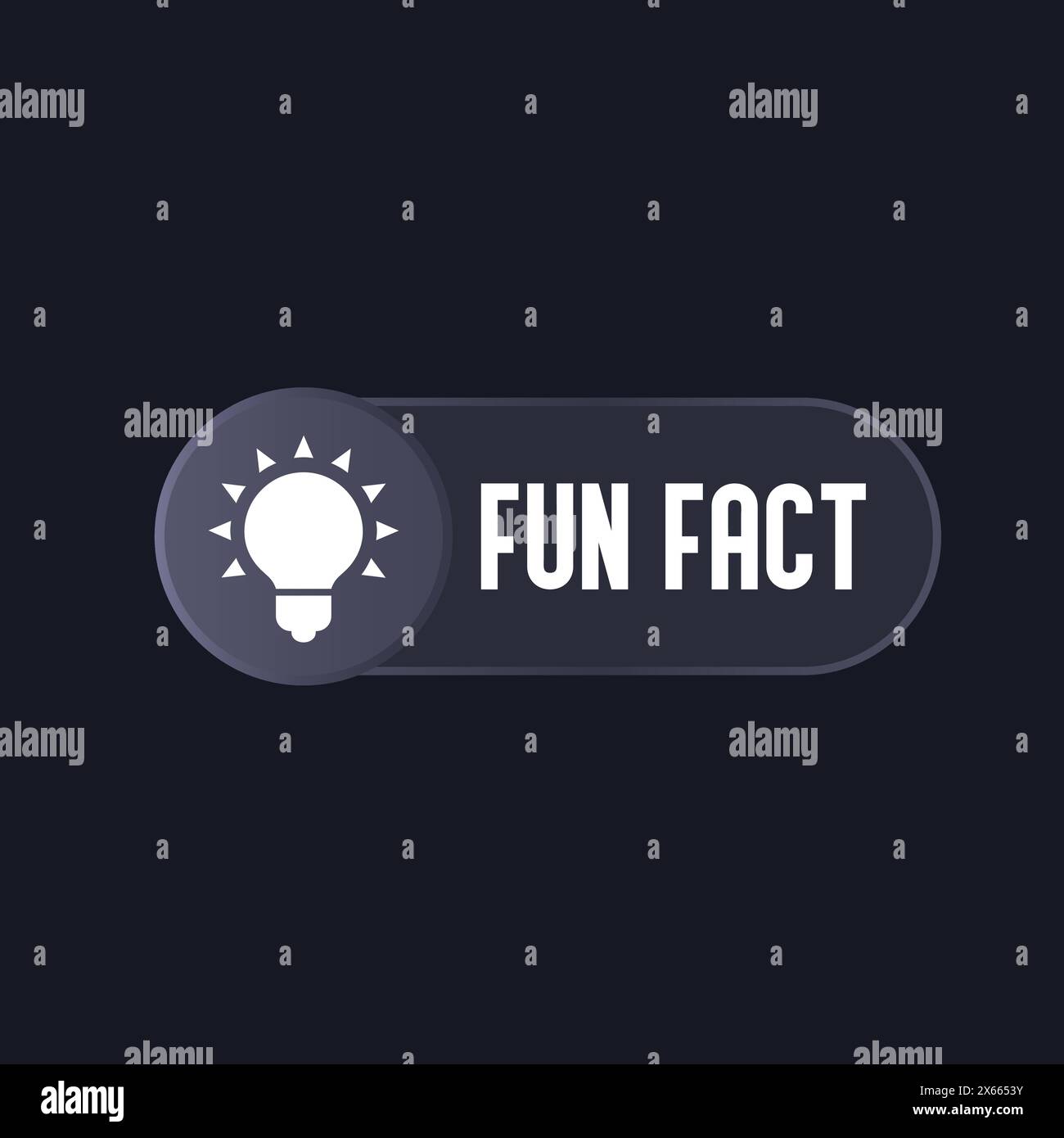 Fun fact icon, dark vector design Stock Vector Image & Art - Alamy