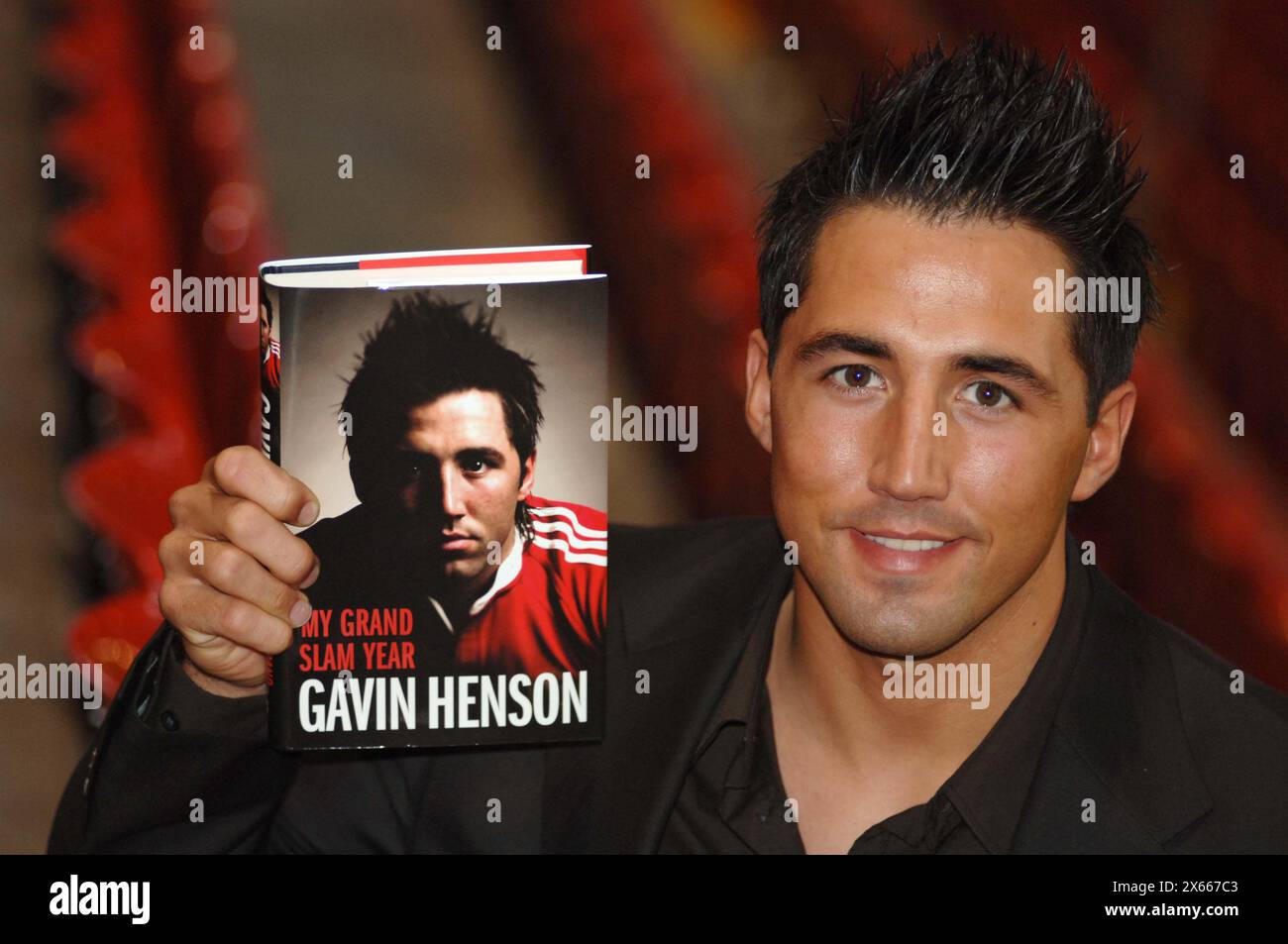 Welsh rugby star Gavin Henson pictured at the launch of his book. 24.10 ...