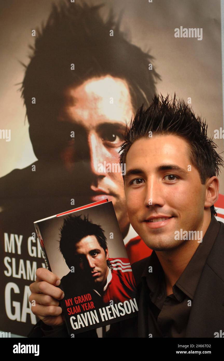 Welsh rugby star Gavin Henson pictured at the launch of his book. 24.10 ...